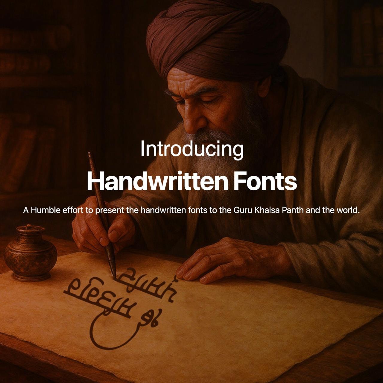 Handwritten Gurmukhi Fonts